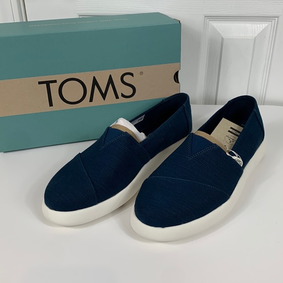 Toms | Shoes | Nwt Toms Men Navy Blue Wide Mens Size 2 Slip On Shoes ...